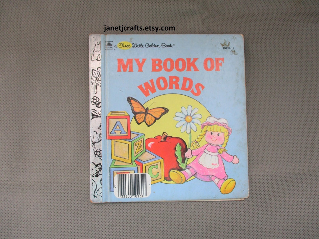 Vintage Little Golden Book , My Book of Words ,1982 Children's Story ...