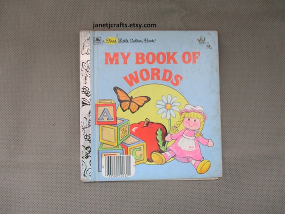 Vintage Little Golden Book My Book of Words 1982 - Etsy