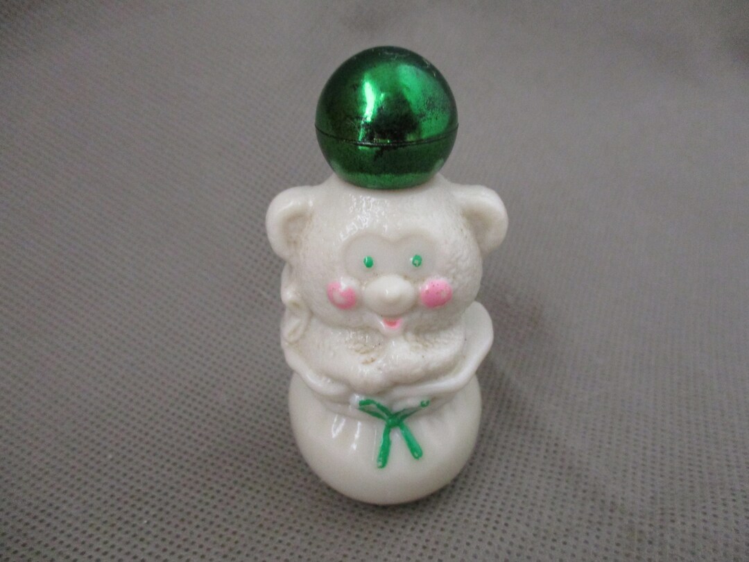 Vintage Avon 1970's White Milk Glass Bear Bottle ,christmas Bear ...