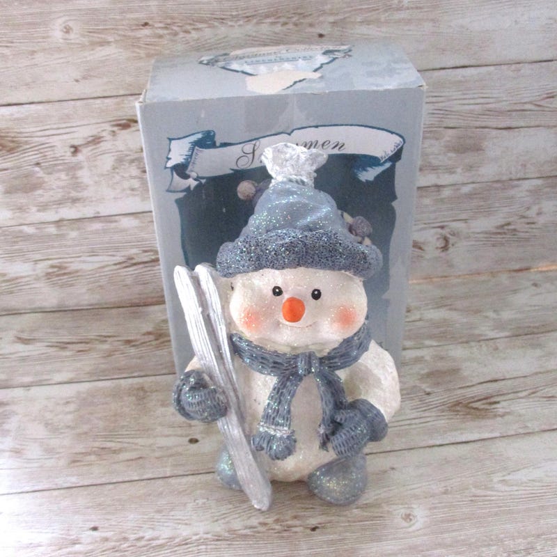 Snowman Figurines - Etsy