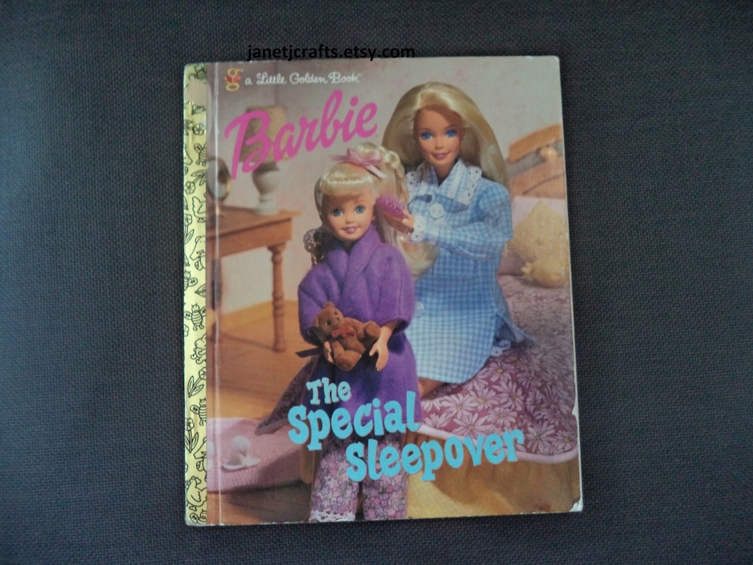 Vintage Barbie Little Golden Book, 1997 the Special Sleepover, Barbie ...