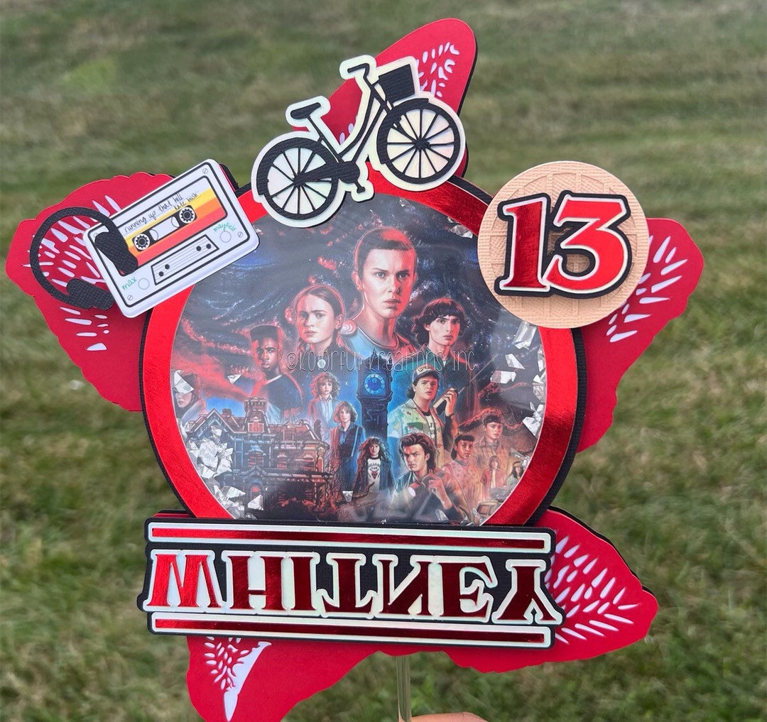 Stranger Things Themed Cake Topper - Etsy
