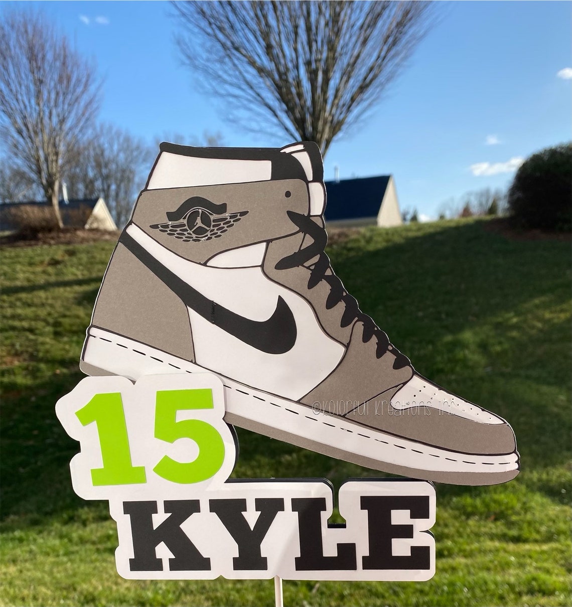 Nike Air Jordan 1 Cake Topper | Etsy