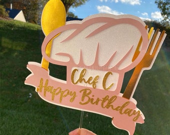 Chef Cake Topper - Etsy