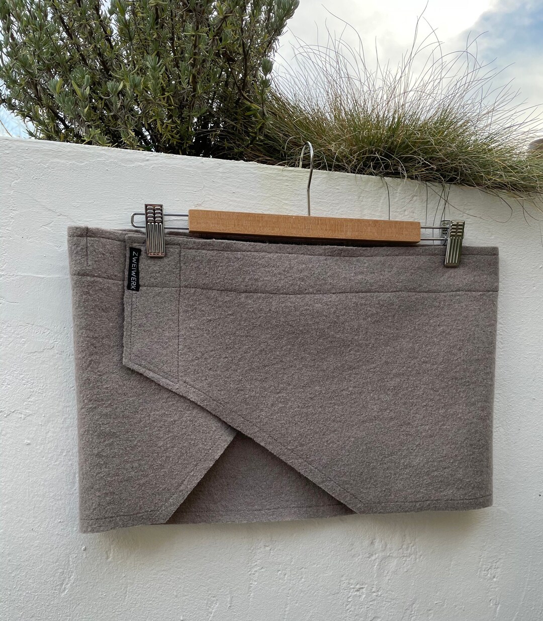 SAND Wrap Skirt Made of Boiled Wool, ZWEIWERK - Etsy