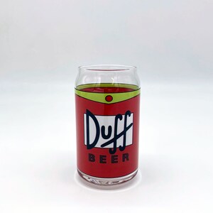 Duff Beer Glass 16oz | Beer Can Glass | Full Color | Homers Favorite ...