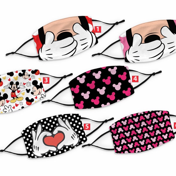 Minnie Mouse Face Mask - Etsy