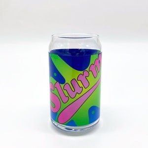 Slurm 16oz Glass | Futurama Energy Drink | Fry's Favorite Energy Drink ...
