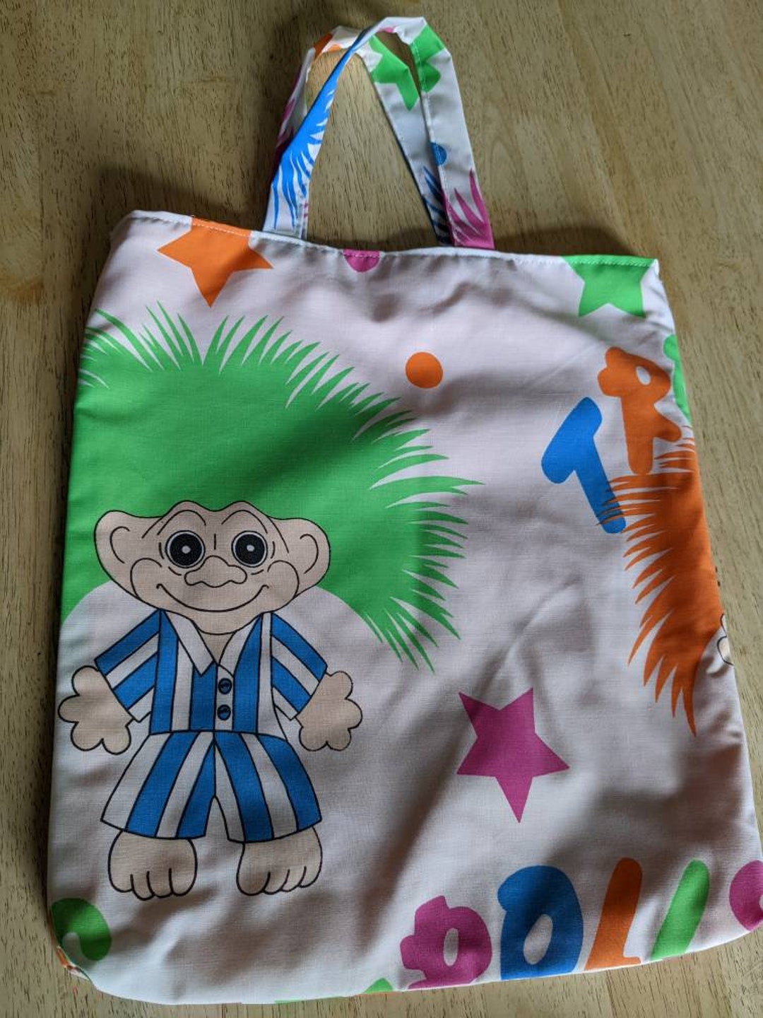 Rare Vintage Trolls Fabric Tote Bag Made Using Upcycled Fabric. - Etsy UK