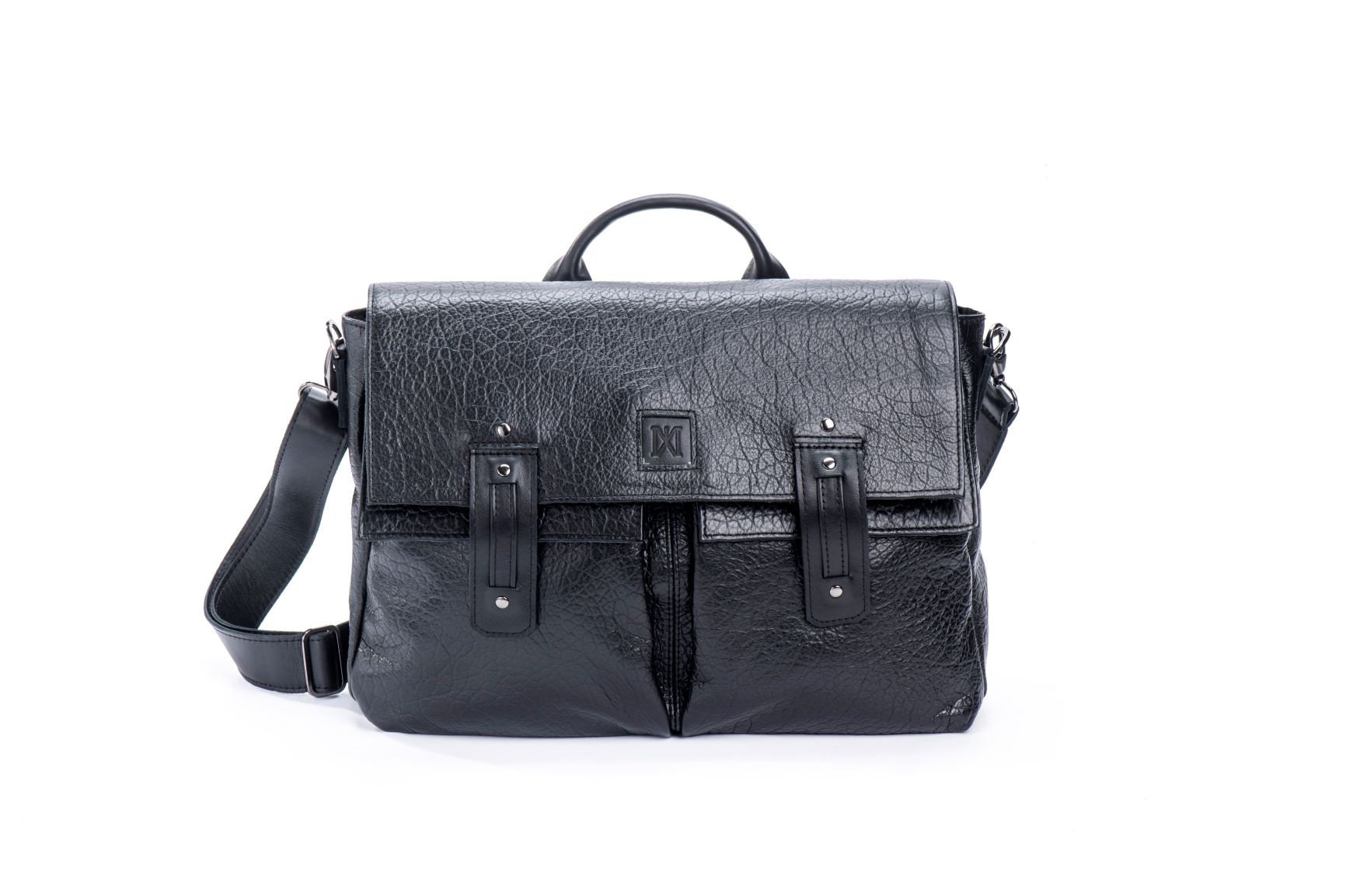 Black Leather Shoulder Bag for Men, Business Men Handbag Black Leather Shoulder Bag for Men, Business Men Handbag