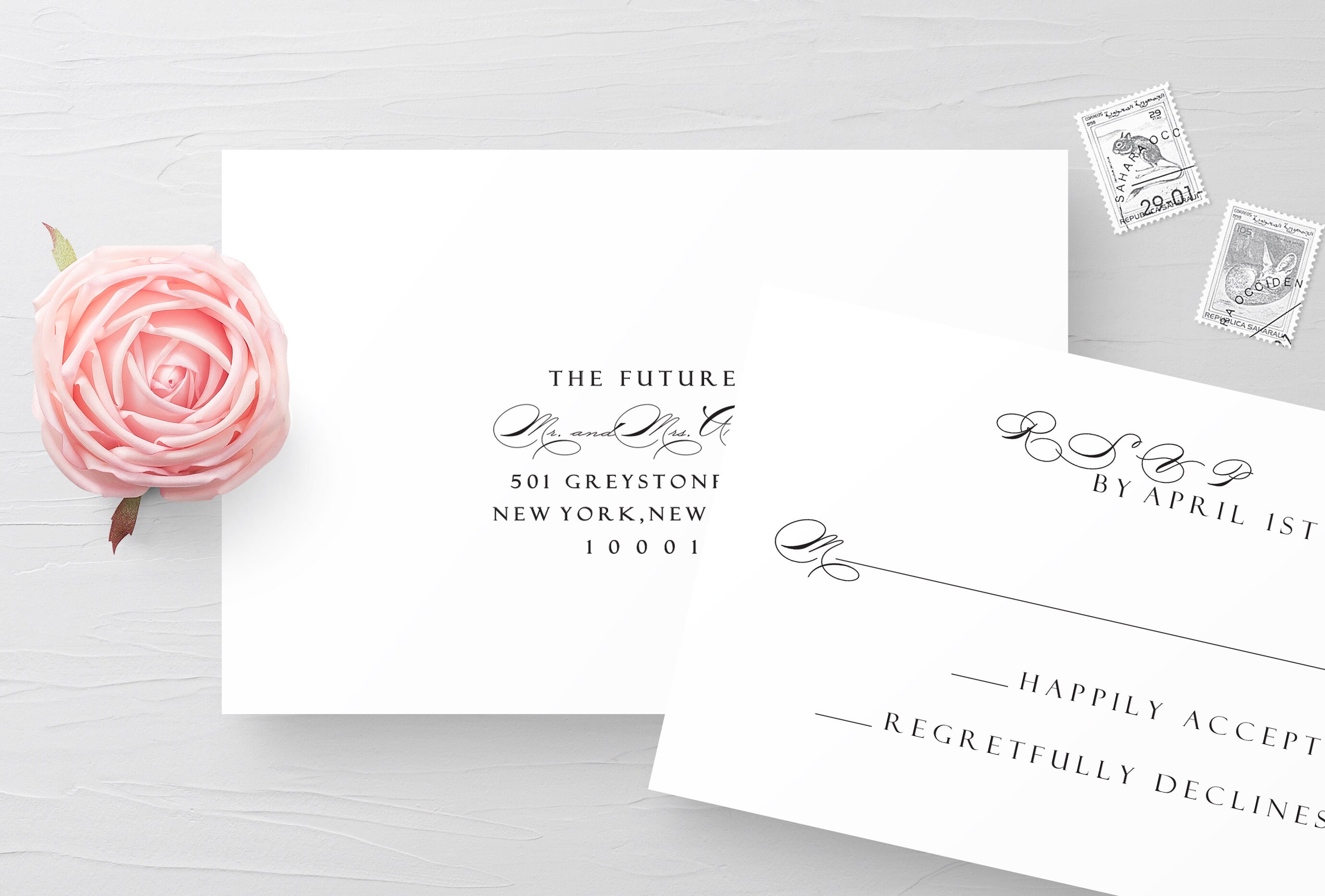Envelope Addressing, Response Card Return Addressing, RSVP Card ...