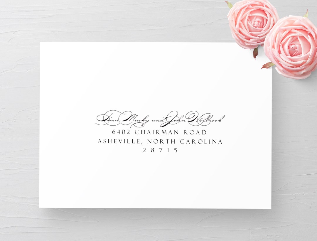 Envelope Addressing, Guest Addressing Service, Guest Envelope ...
