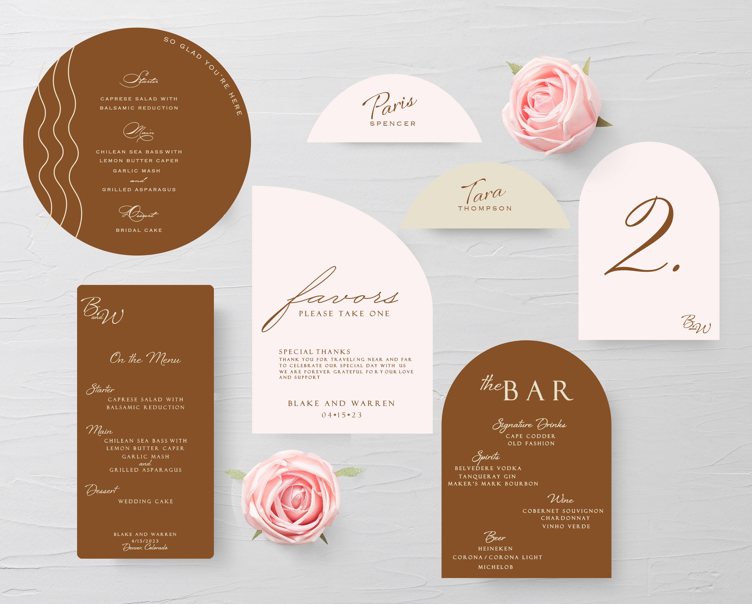 Round Menu Card, Menu Cards, Wedding Menu, Bridal Shower Menu, Party ...