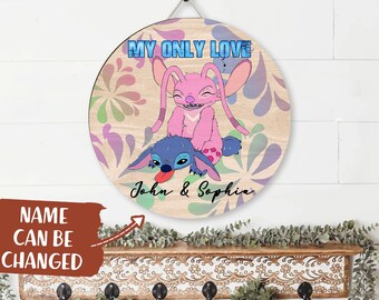 Stitch and Lilo Door Sign - Etsy