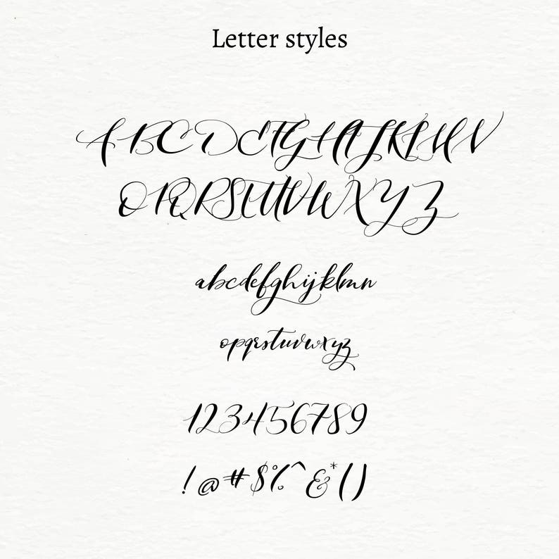 Modern Calligraphy Font commercial License Included modern - Etsy