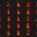 200 FIRE TRANSPARENT PNG Photoshop Overlays Digital Overlays | Etsy