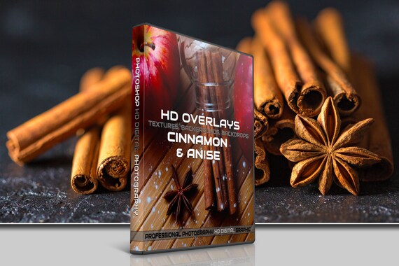 200 CINNAMON & Anise PHOTOSHOP OVERLAYS Digital Textures | Etsy
