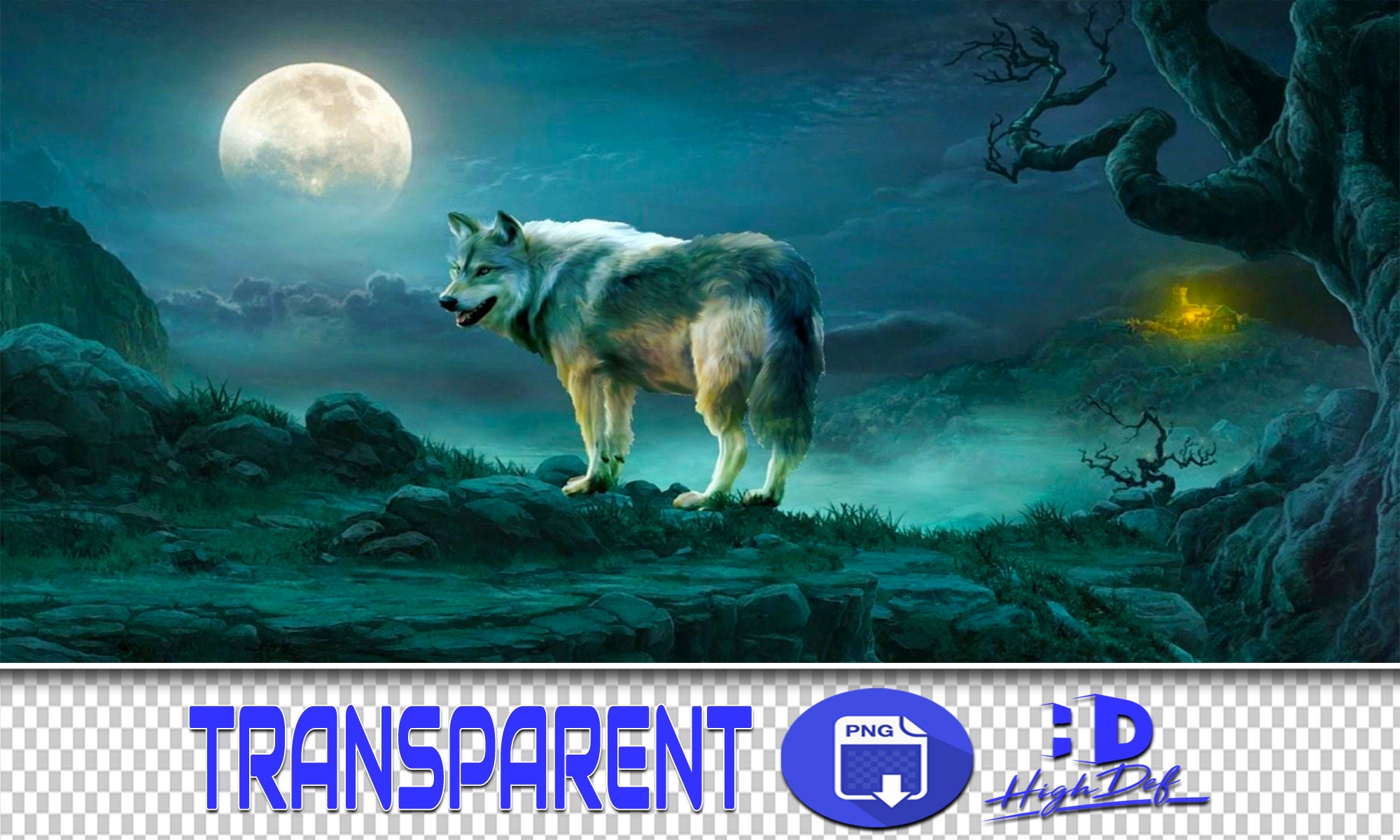 100 WOLFS TRANSPARENT PNG Photoshop Overlays Png Files Wolf - Etsy