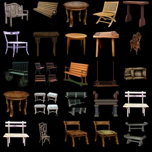 200 BENCHES TRANSPARENT PNG Photoshop Overlays, Benches Png, Benches ...
