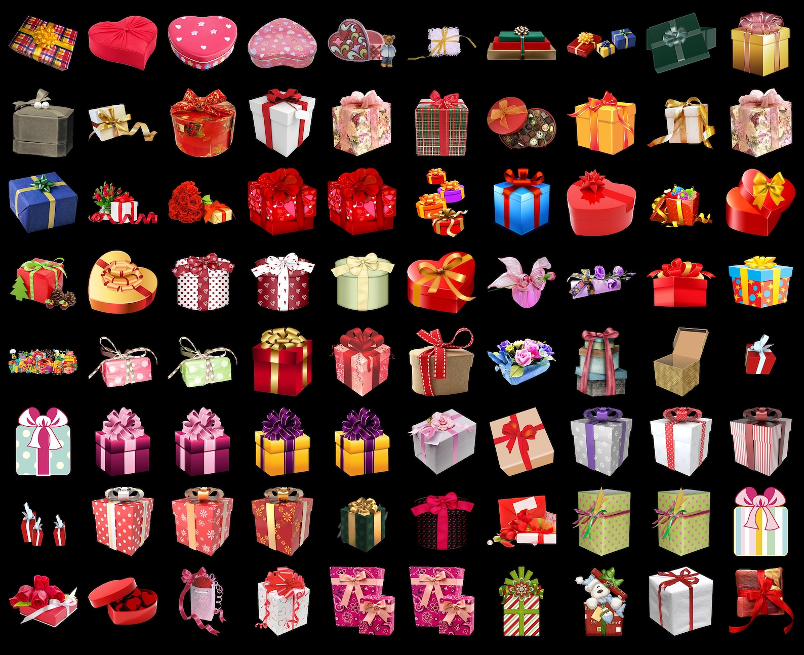 600 GIFT BOX TRANSPARENT Png Photoshop Overlays Gift Box Png - Etsy