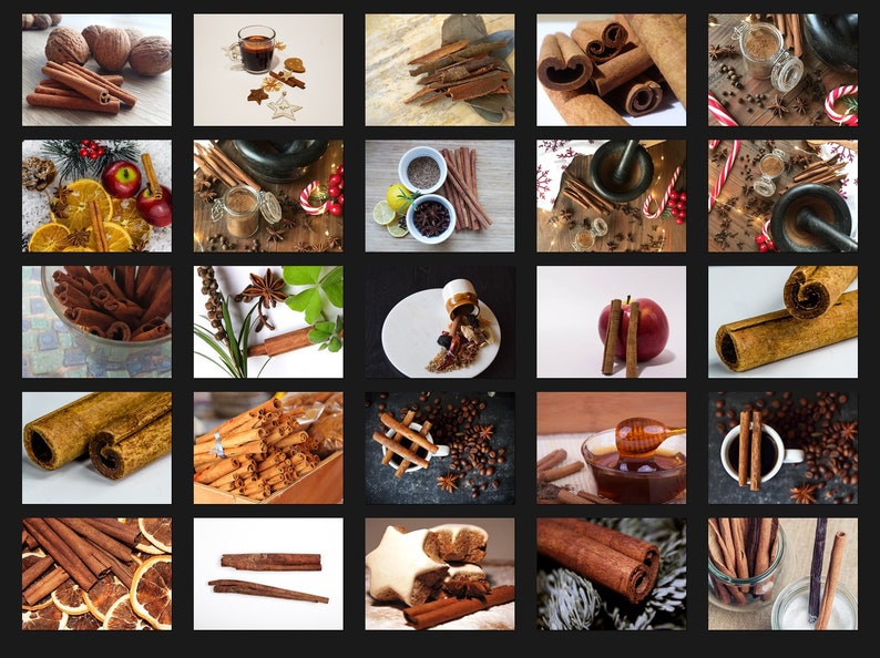 200 CINNAMON & Anise PHOTOSHOP OVERLAYS Digital Textures | Etsy