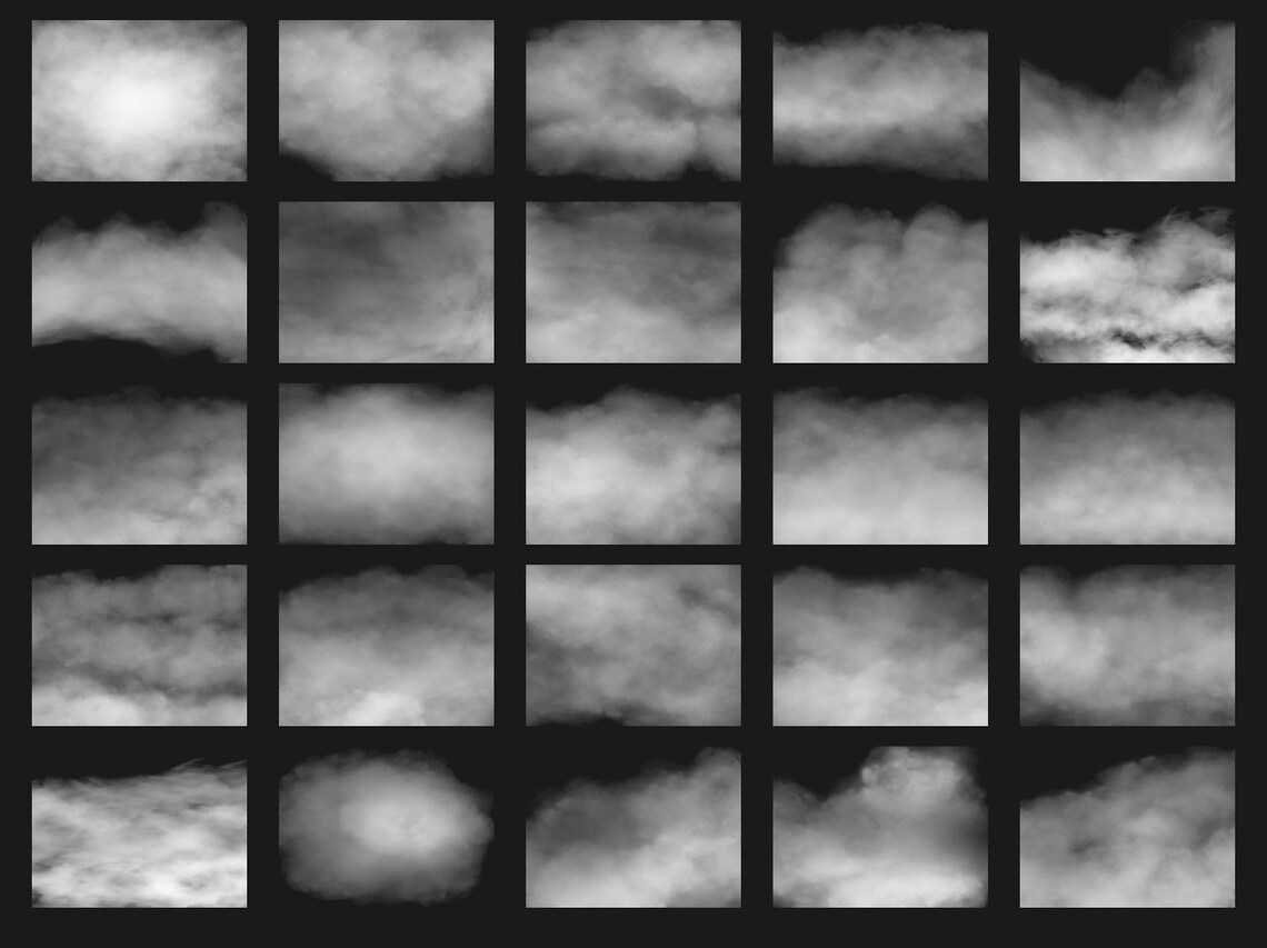 200 Fog PNG Photoshop Overlays: Transparent Photo Effects (digital ...