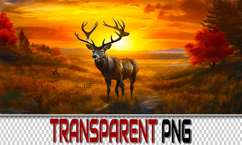 100 Deer & Reindeer PNG Overlays: Transparent Wildlife Graphics ...