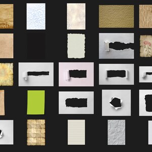 200 PAPER PHOTOSHOP OVERLAYS, Digital Textures, Backgrounds, Backdrops ...