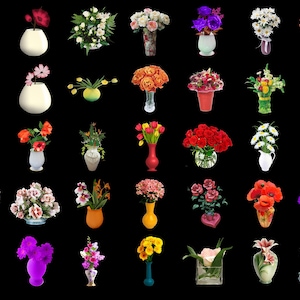 300 FLOWERS VASES TRANSPARENT Png Photoshop Overlays, Flowers Png ...