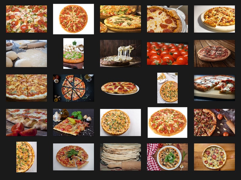 200 PIZZA PHOTOSHOP OVERLAYS Digital Textures Backgrounds - Etsy