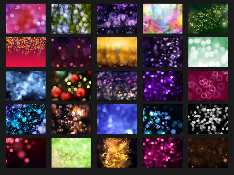 200 BOKEH PHOTOSHOP OVERLAYS Digital Textures Backgrounds - Etsy