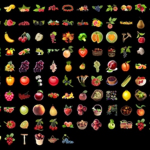 1500 FRUITS TRANSPARENT PNG Photoshop Overlays, Fruits Png, Fruits ...
