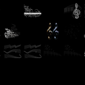 350 MUSIC NOTES TRANSPARENT Png Photoshop Overlays, Music Notes Png ...