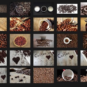 200 COFFEE PHOTOSHOP OVERLAYS, Digital Textures, Backgrounds, Backdrops ...