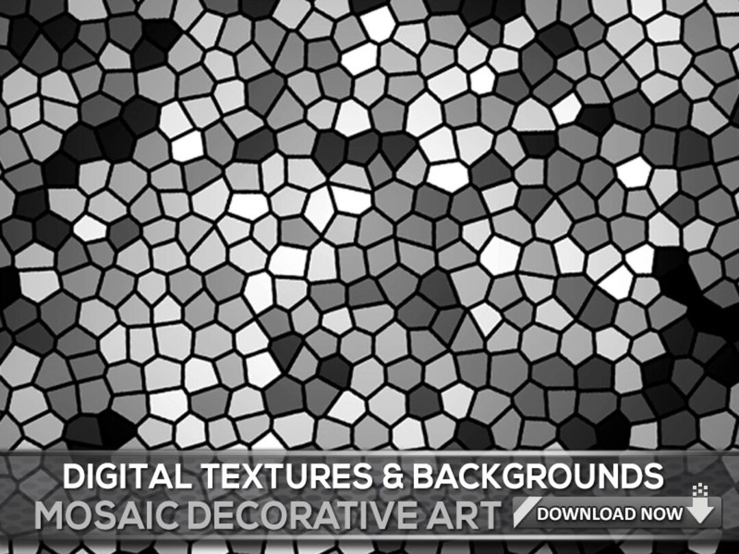 Mosaic Textures & Backgrounds: 100 Digital Photoshop Overlays (JPG ...