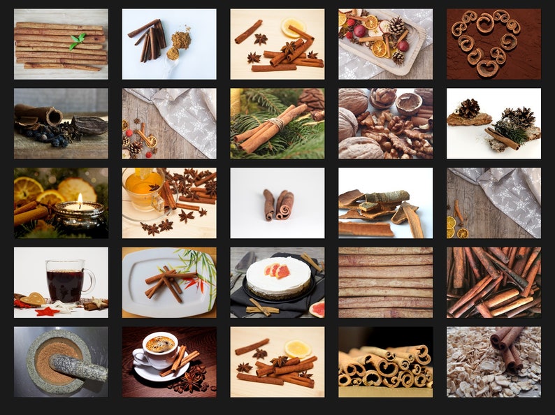 200 CINNAMON & Anise PHOTOSHOP OVERLAYS Digital Textures | Etsy