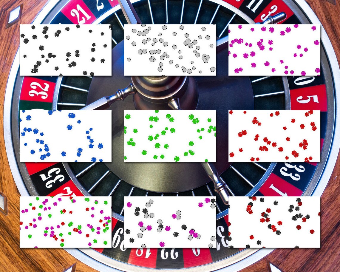 50 Roulette Chips Transparent PNG Overlays (1920x1080 Px) - Etsy