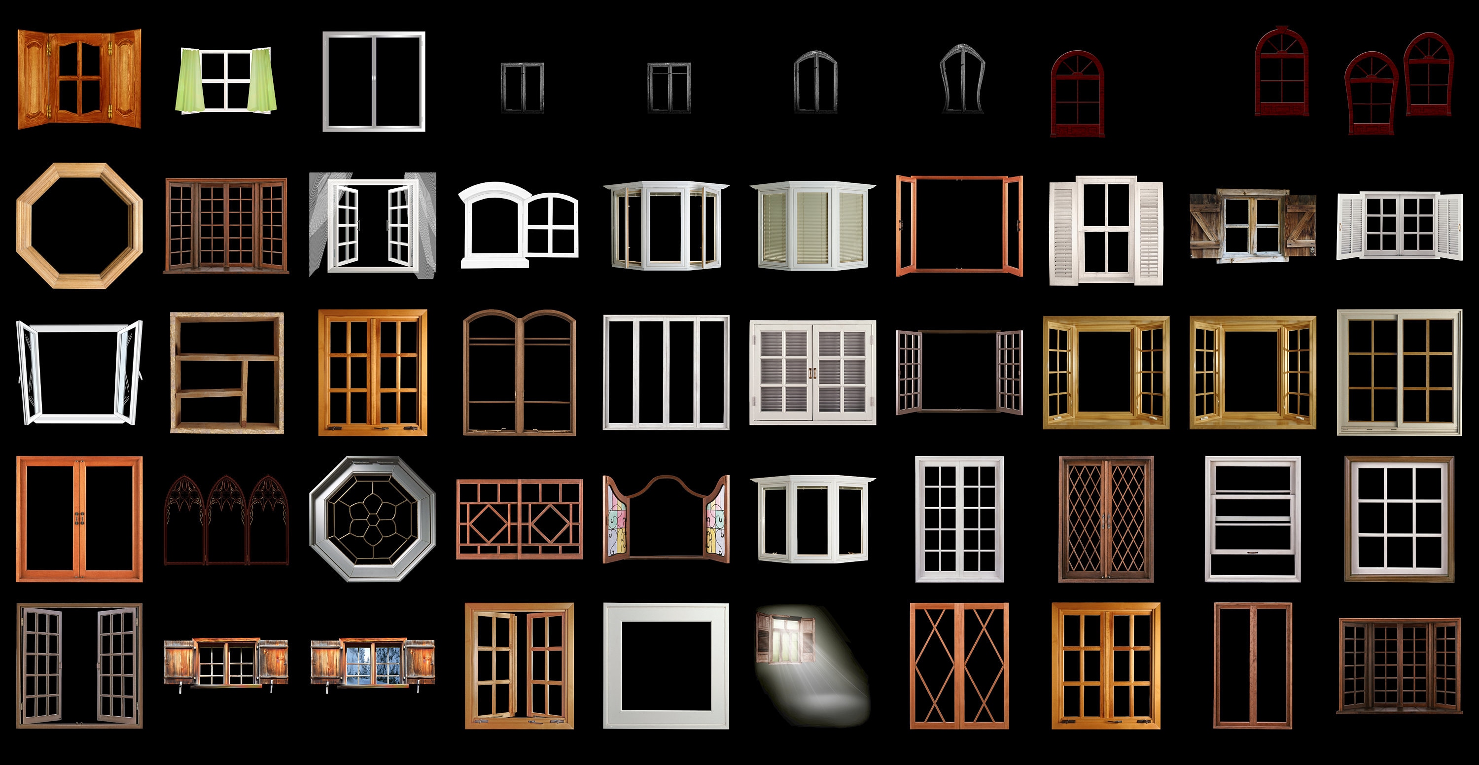 300 WINDOWS PNG TRANSPARENT Photoshop Overlays Windows Png - Etsy