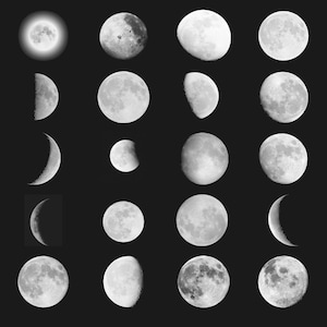 200 MOON TRANSPARENT PNG Photoshop Overlays, Digital Texture ...