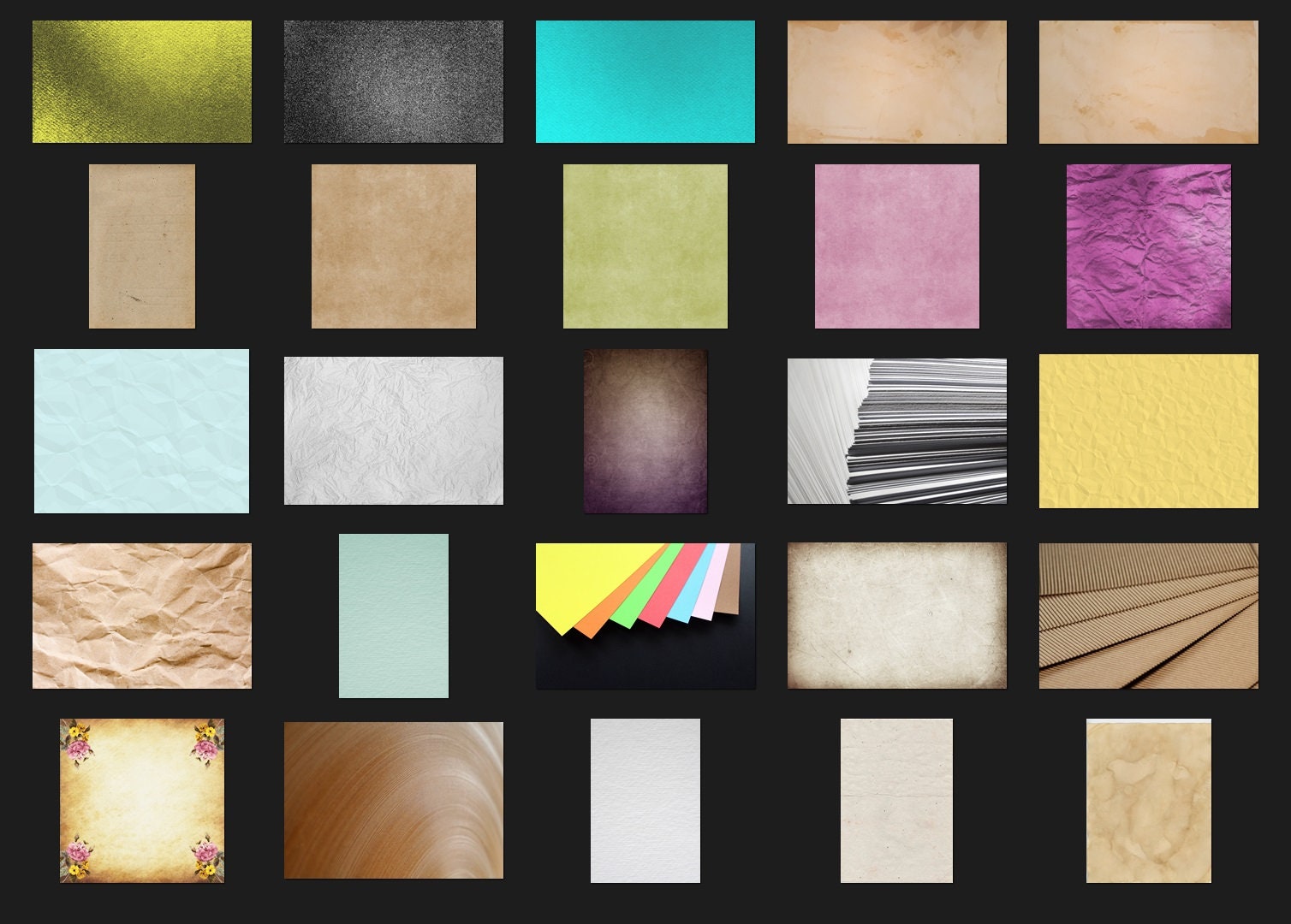 200 PAPER PHOTOSHOP OVERLAYS Digital Textures Backgrounds | Etsy