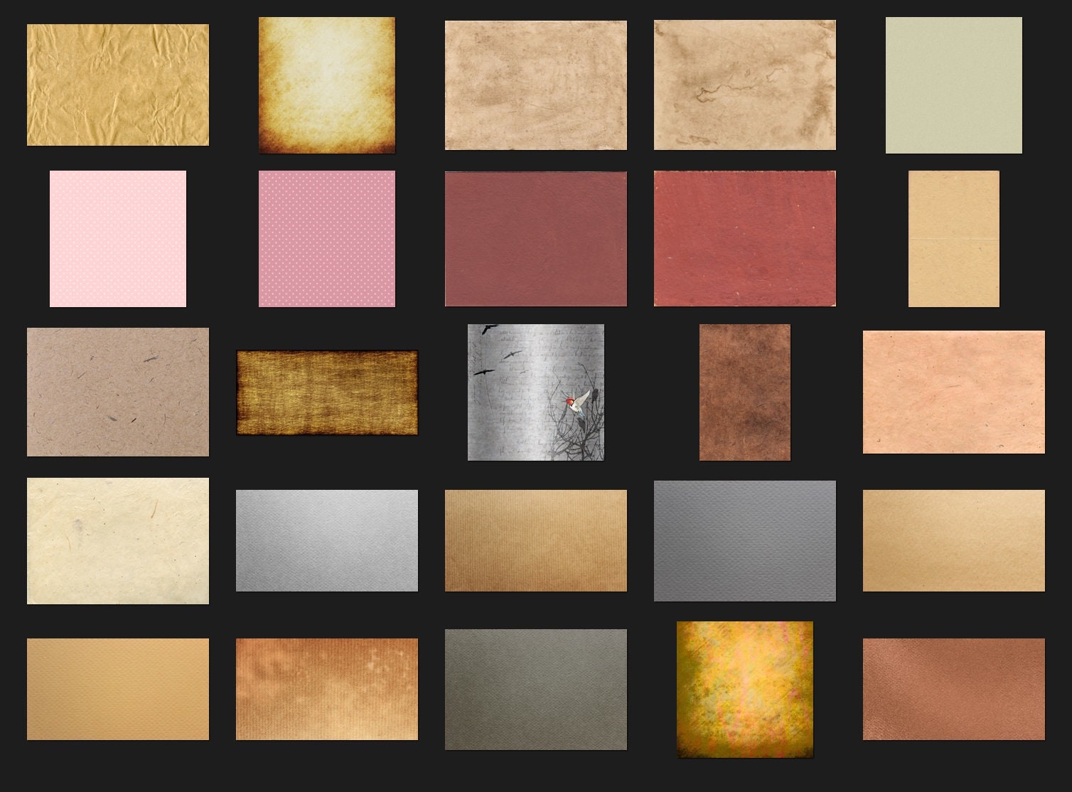 200 PAPER PHOTOSHOP OVERLAYS Digital Textures Backgrounds | Etsy