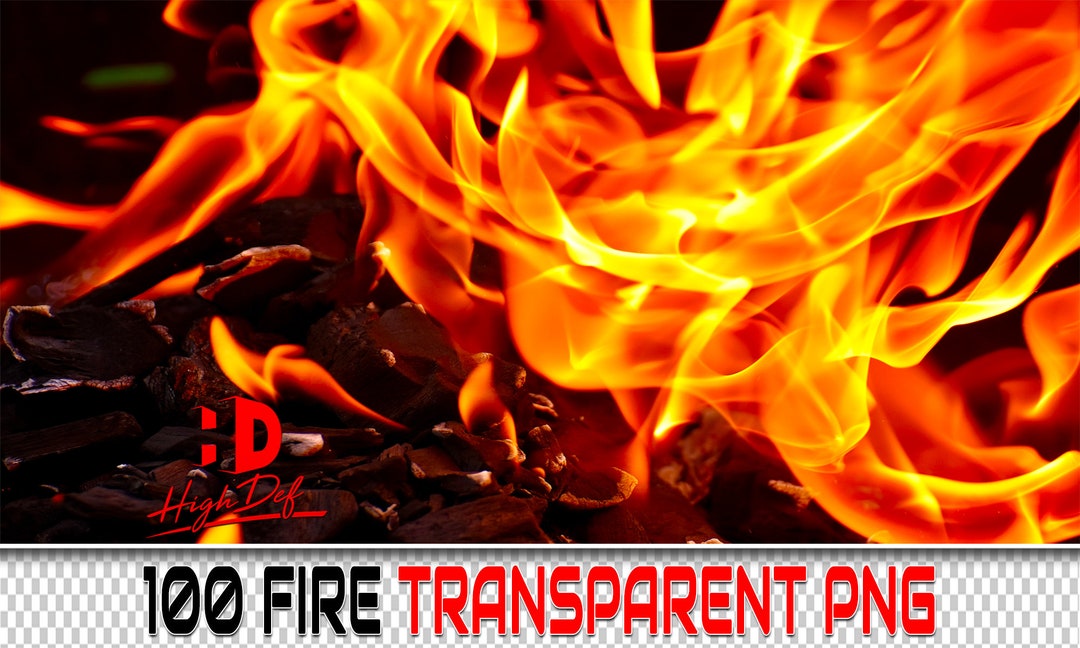 100 Fire PNG Overlays: Photoshop Textures, Backdrops (digital Download ...