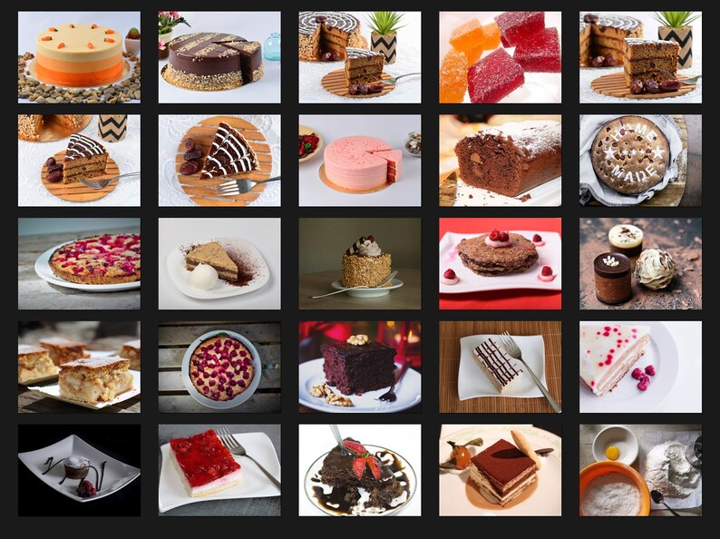 200 CAKE PHOTOSHOP OVERLAYS Digital Textures Backgrounds | Etsy