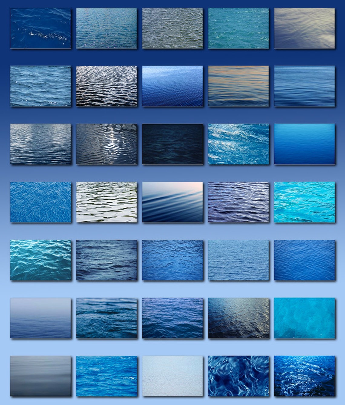 Sea Water Textures & Backgrounds: 60 Ocean Photoshop Overlays (digital ...