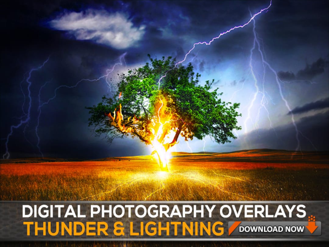 100 THUNDER LIGHTNING TRANSPARENT Png & Jpg Photoshop Overlays, Storm ...