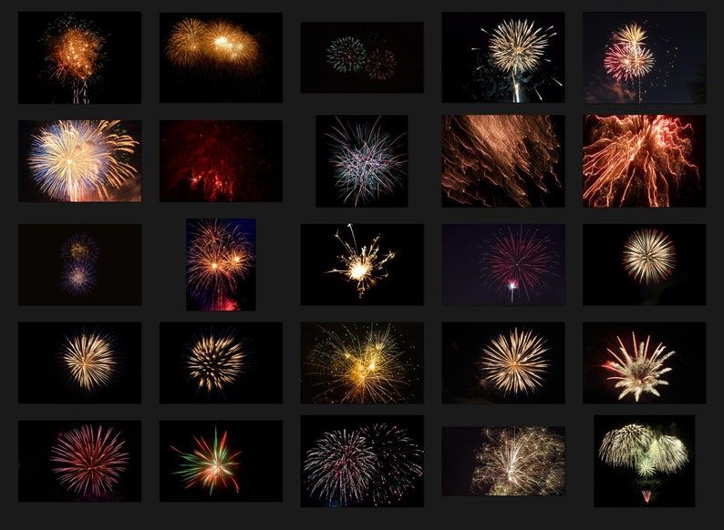 200 FIREWORK PHOTOSHOP OVERLAYS Digital Textures - Etsy