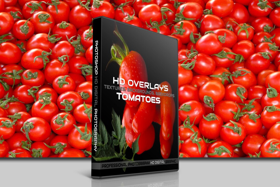 200 TOMATOES PHOTOSHOP OVERLAYS, Digital Textures, Backgrounds ...