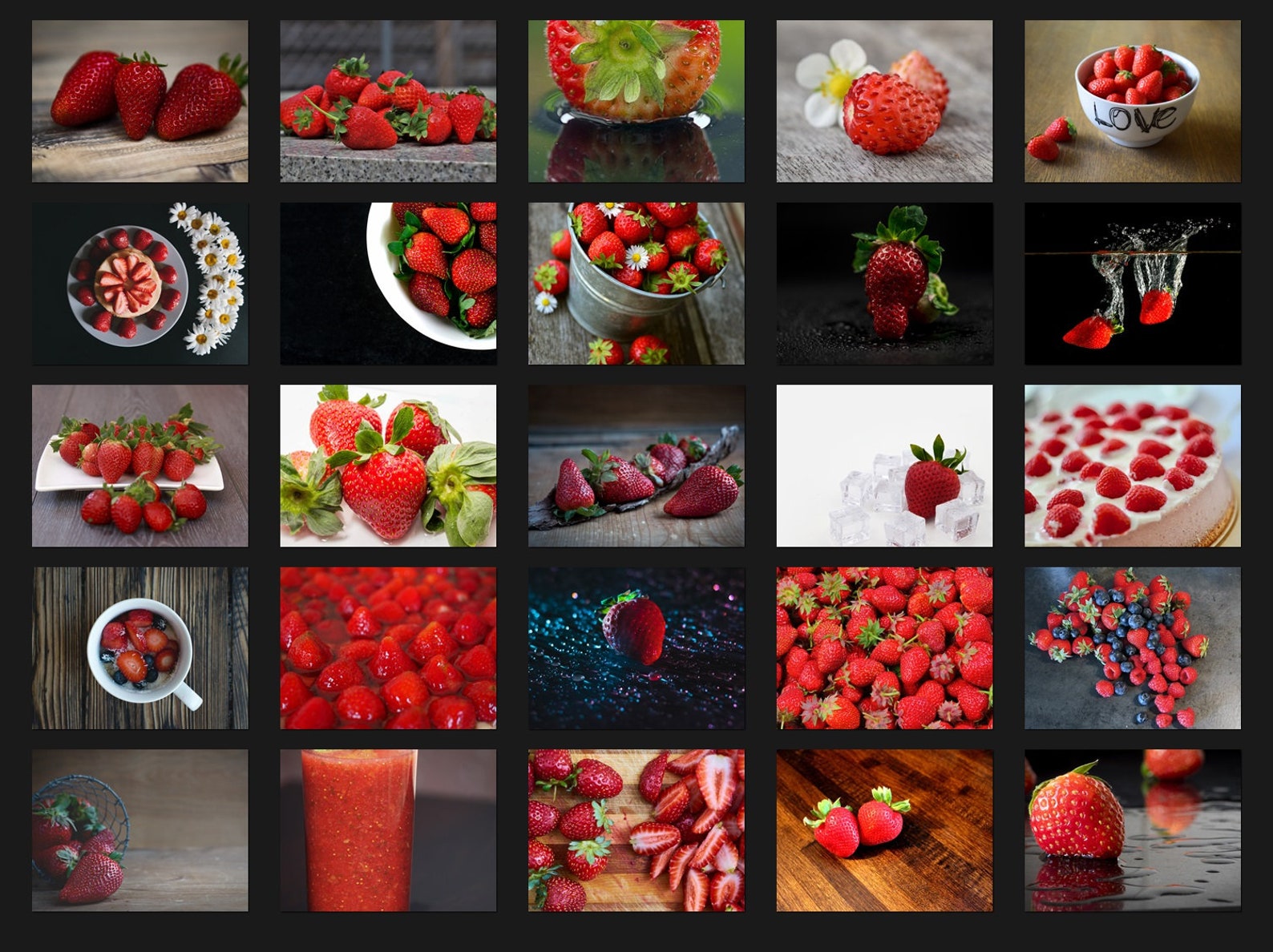 200 STRAWBERRY PHOTOSHOP OVERLAYS Digital Textures | Etsy