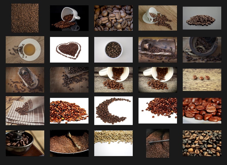 200 COFFEE PHOTOSHOP OVERLAYS Digital Textures Backgrounds - Etsy