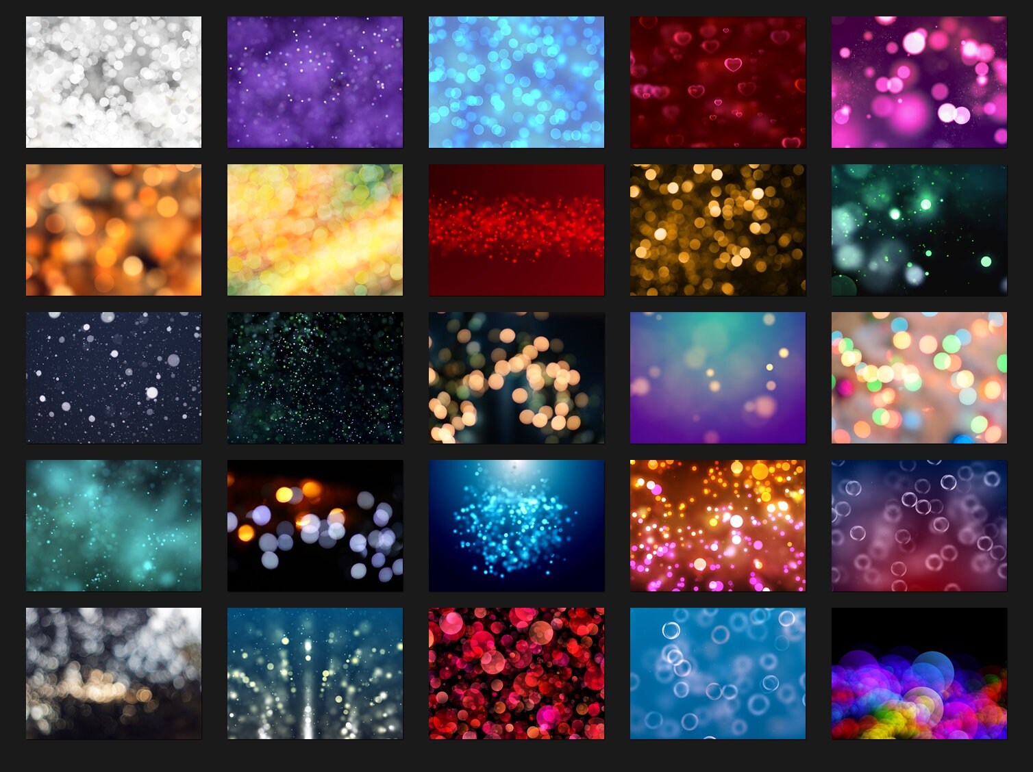200 BOKEH PHOTOSHOP OVERLAYS Digital Textures Backgrounds | Etsy